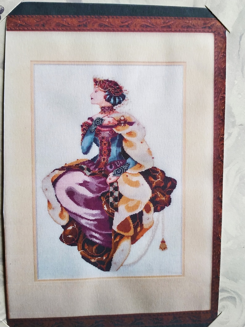 OOP Mirabilia Autumn Queen MD45 Cross Stitch | Etsy
