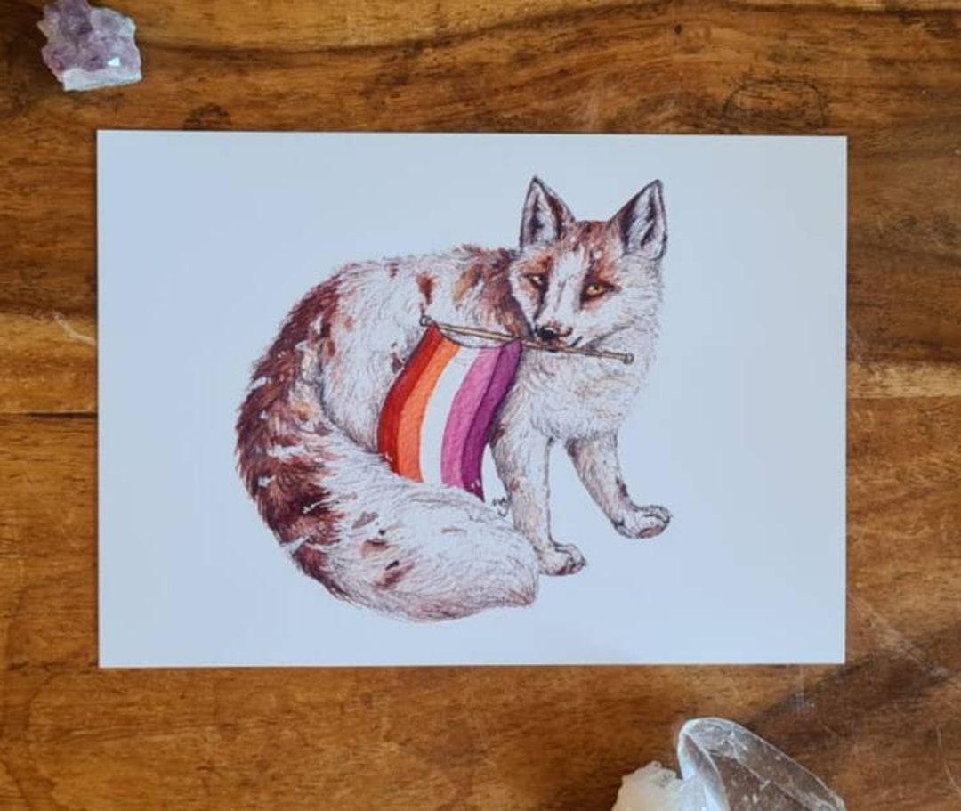 Lesbian Pride LGBTQ Art Print - Etsy