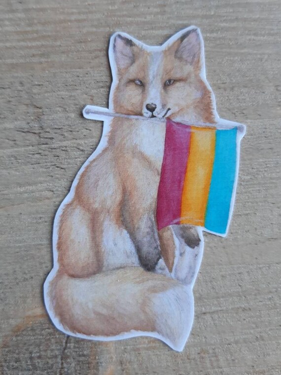 Pansexual Pride LGBTQ Vinyl Sticker | Etsy