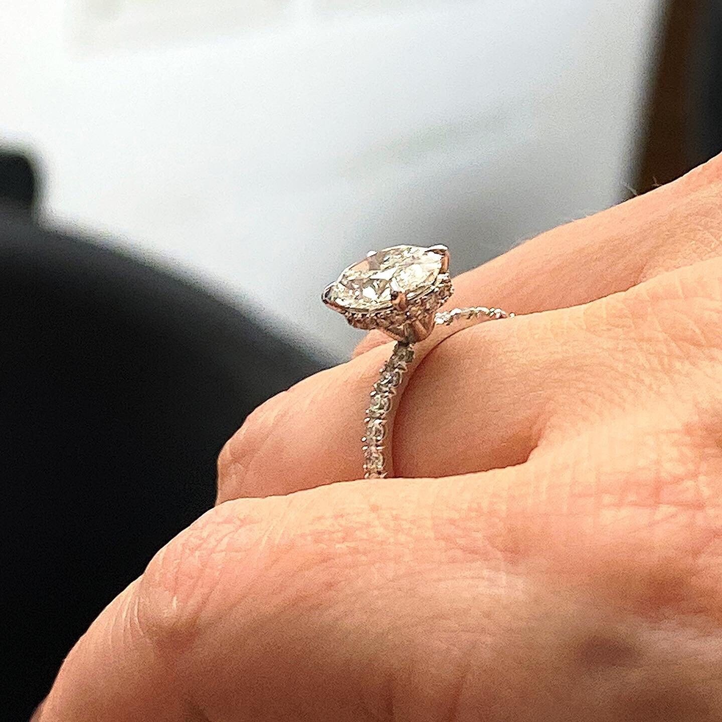 Oval Engagement Ring, 2 Carat Oval Diamond Ring, Hidden Halo Oval Cut ...