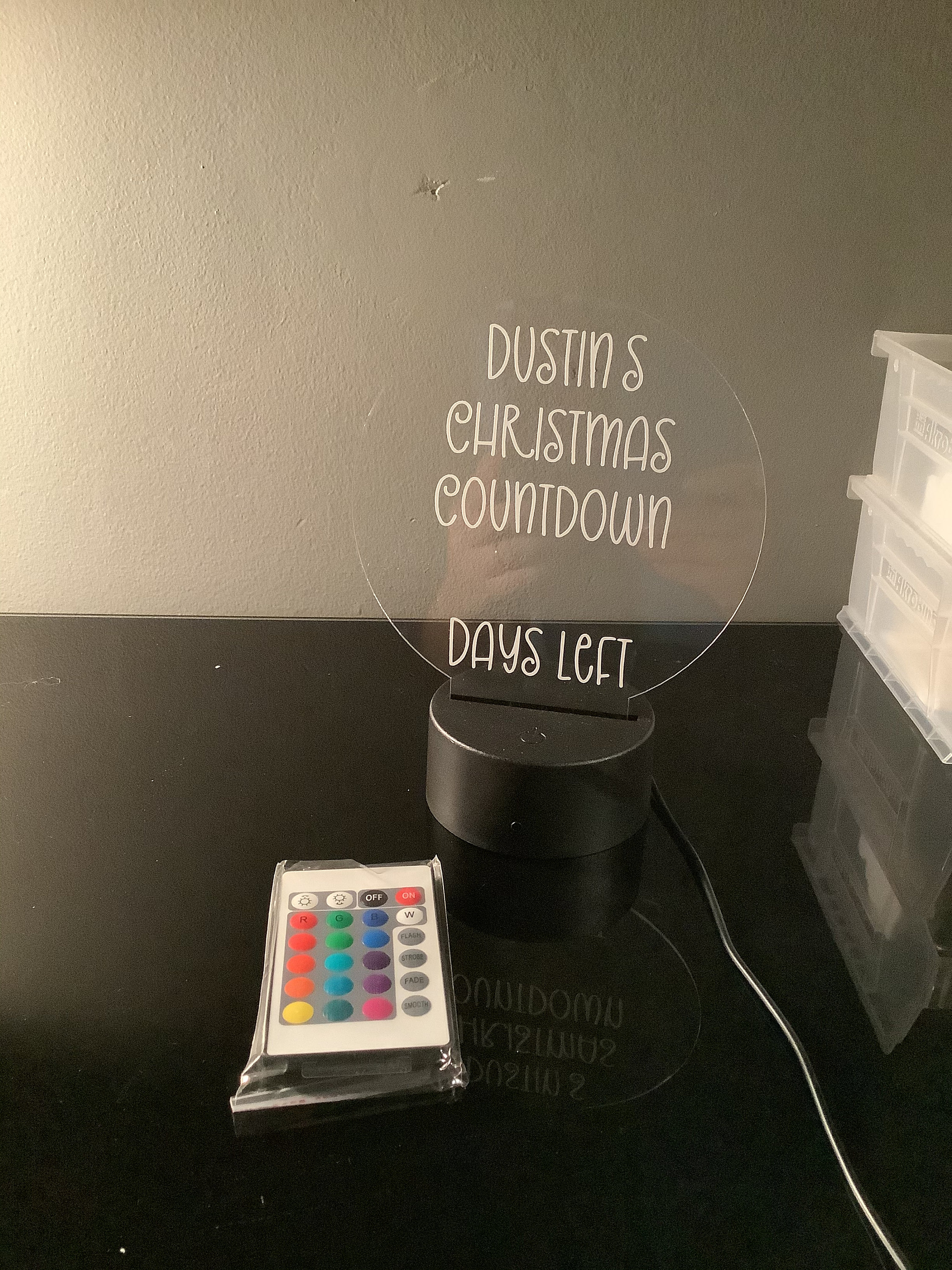 Light up Countdown Sign - Etsy
