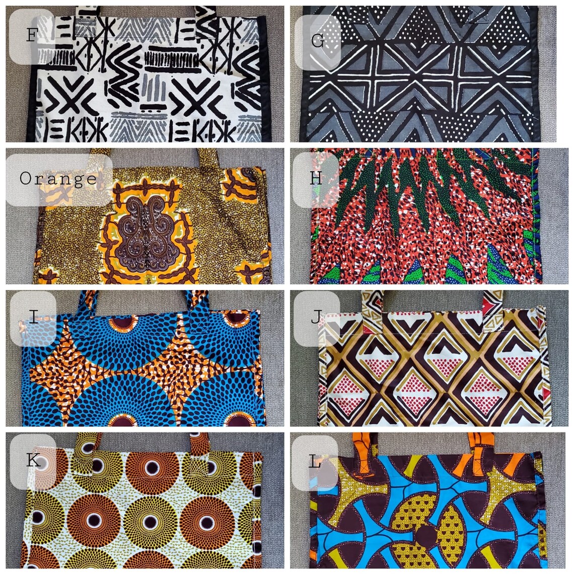 Handmade Totes With Authentic African Print - Etsy