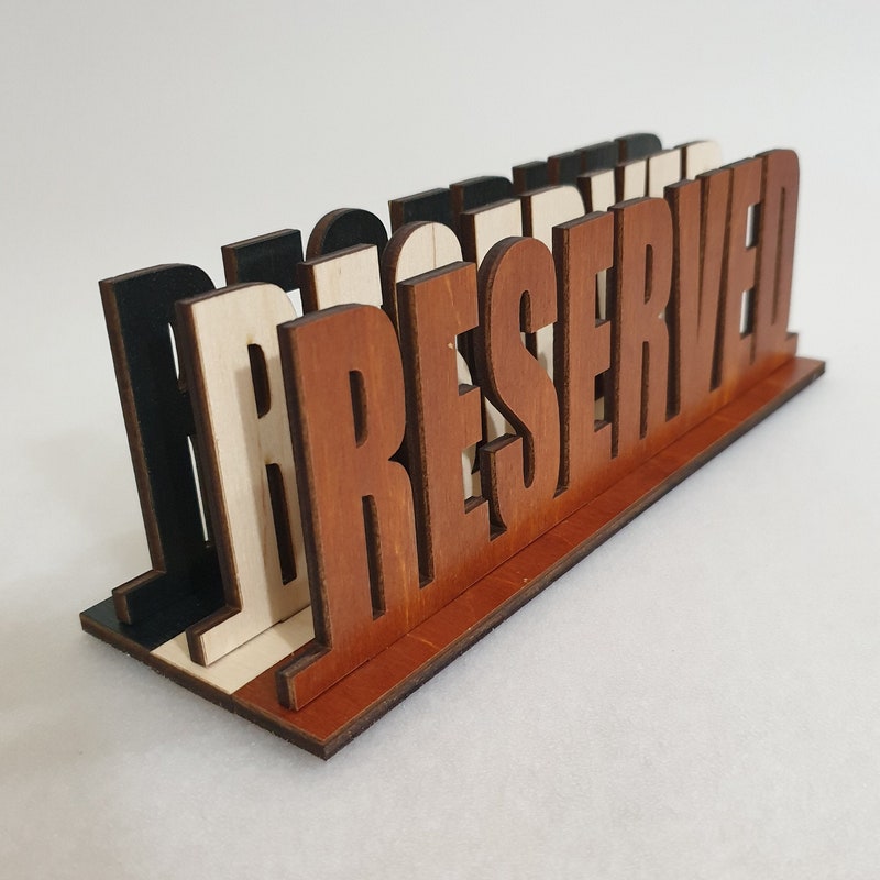 Letreros de mesa reservados - Etsy México