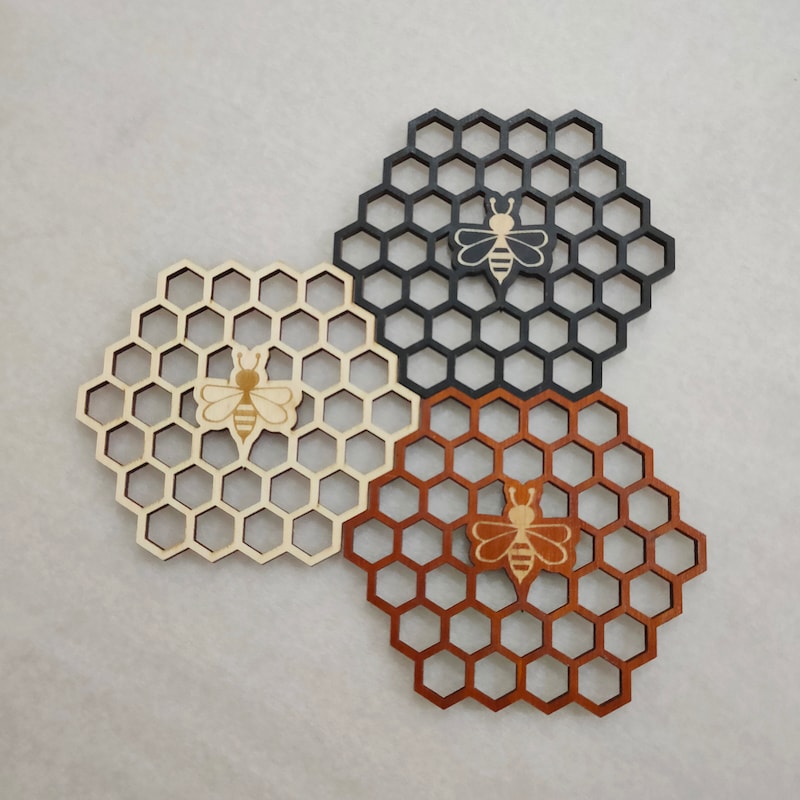 Bee Coasters - Etsy