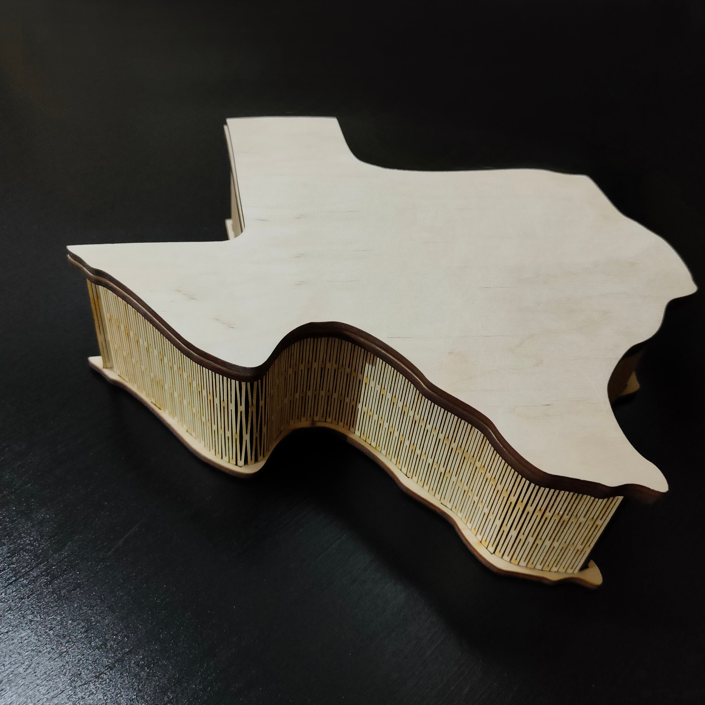 Custom wood box with logo Wood box unique shape Custom box | Etsy