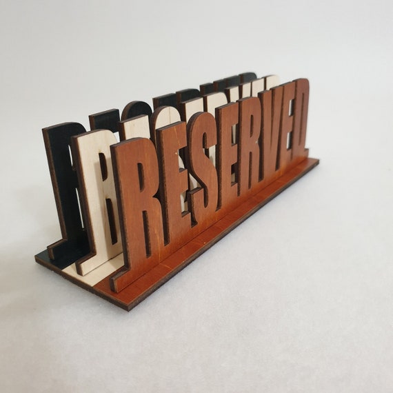 Reserved Sign Wood Reserved Sign Reserved Sign Wedding - Etsy
