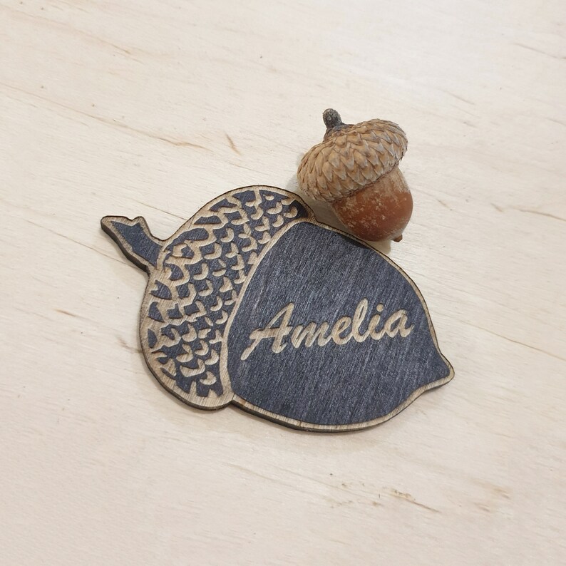 Thanksgiving Table Decor Acorn Table Decor Personalized Acorn - Etsy