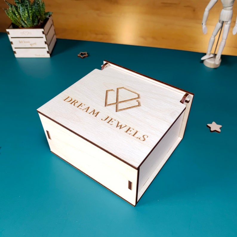 Custom Box With Logo Custom Box Personalized Wood Box - Etsy