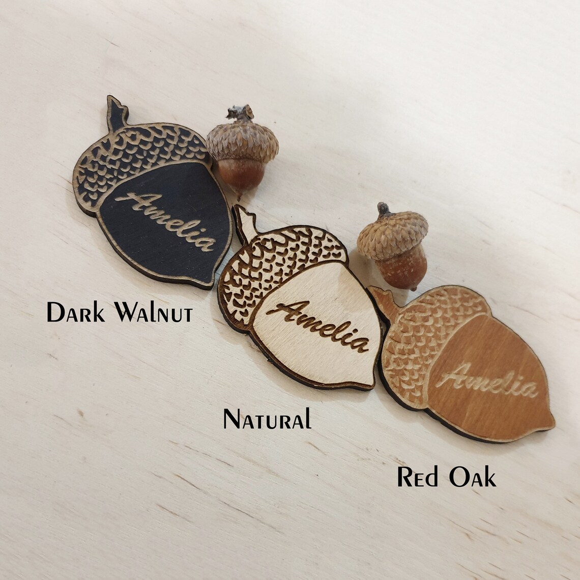 Thanksgiving Table Decor Acorn Table Decor Personalized Acorn | Etsy