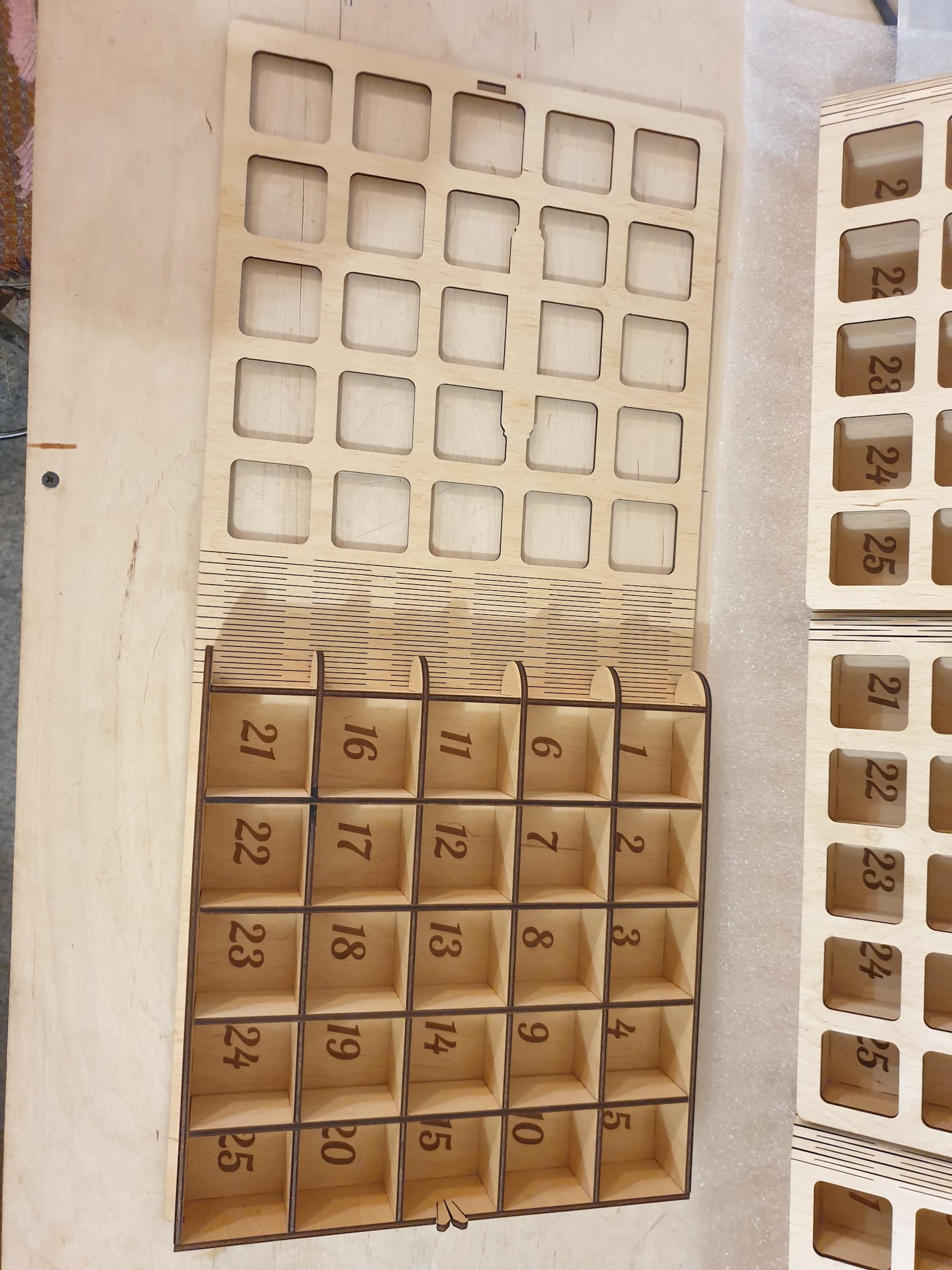 Wooden Advent Calendar Box: Eco-friendly, Engraved Lid (11x11x2 Inches ...