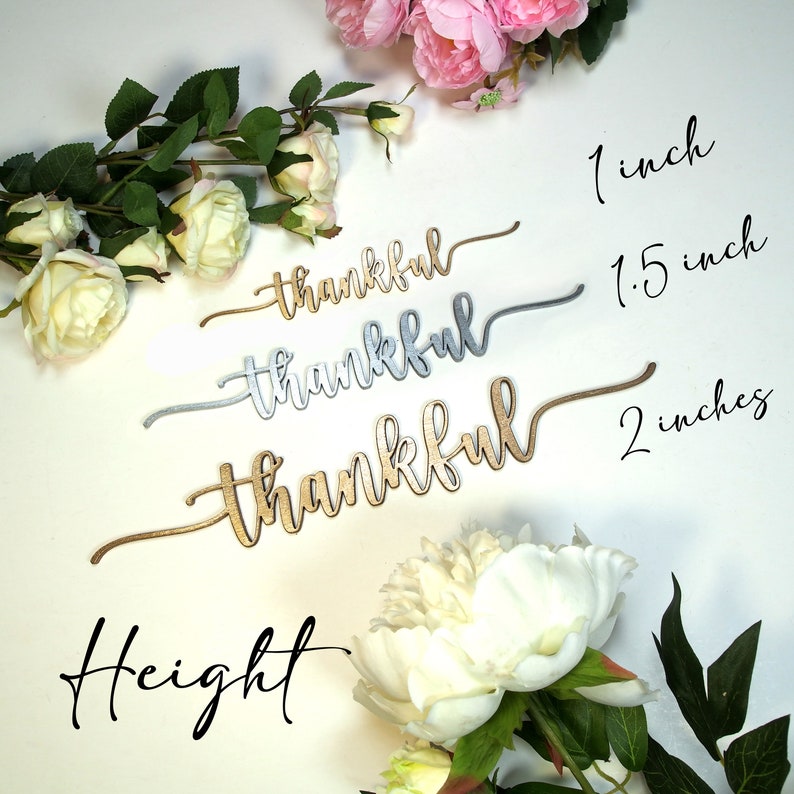1/1.5/2 In. Thanksgiving Table Decor Blessed Sign - Etsy