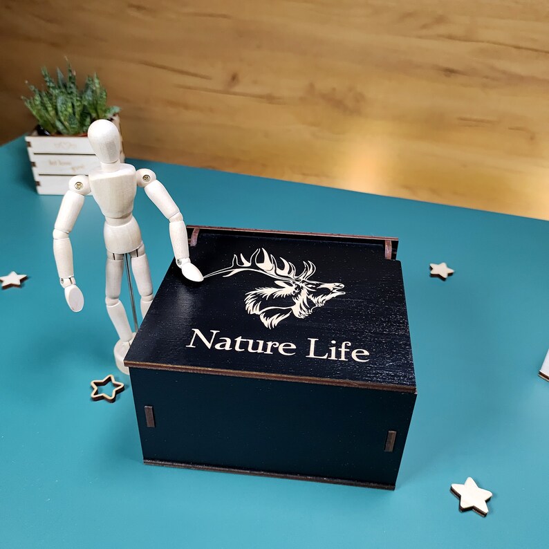 Custom Box With Logo Custom Box Personalized Wood Box - Etsy