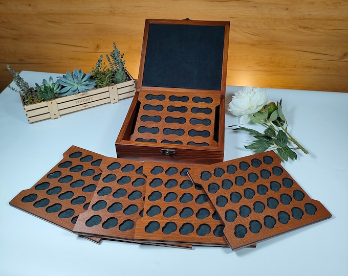 Coin Collecting Box | Custom Wood Box | Military Coin Display ...