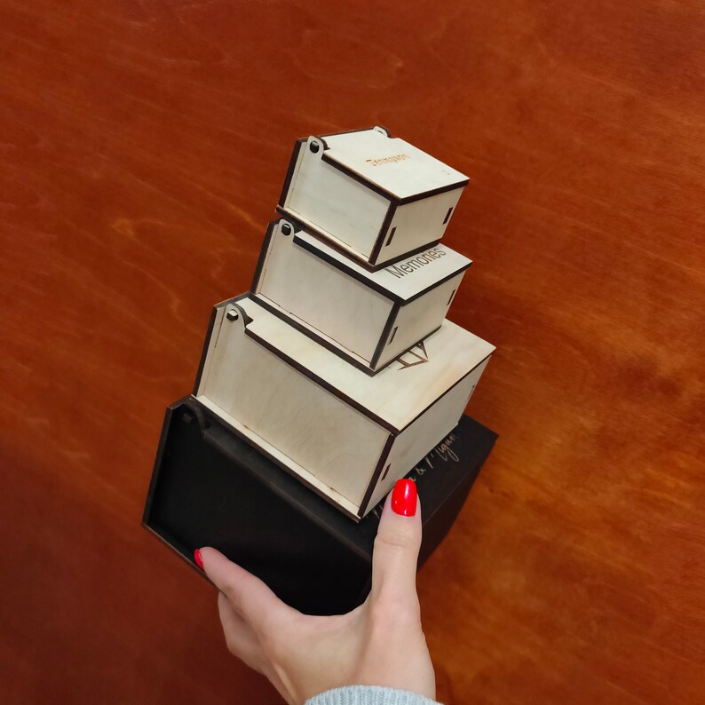 Custom Box With Logo Custom Box Personalized Wood Box - Etsy