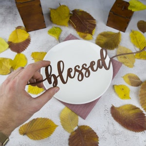 1/1.5/2 In. Thanksgiving Table Decor, Blessed Sign Thanksgiving Decor ...