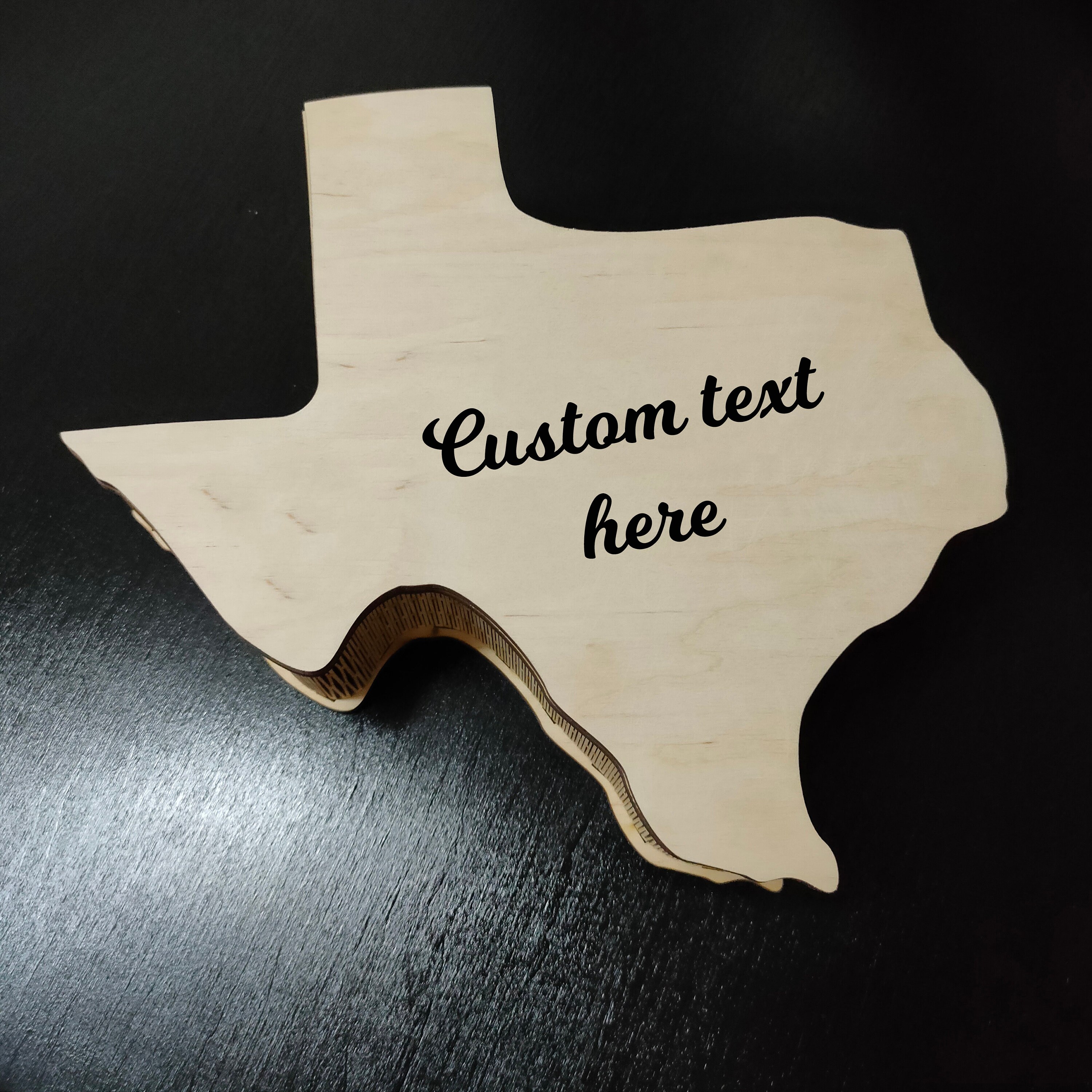 Custom wood box with logo Wood box unique shape Custom box | Etsy