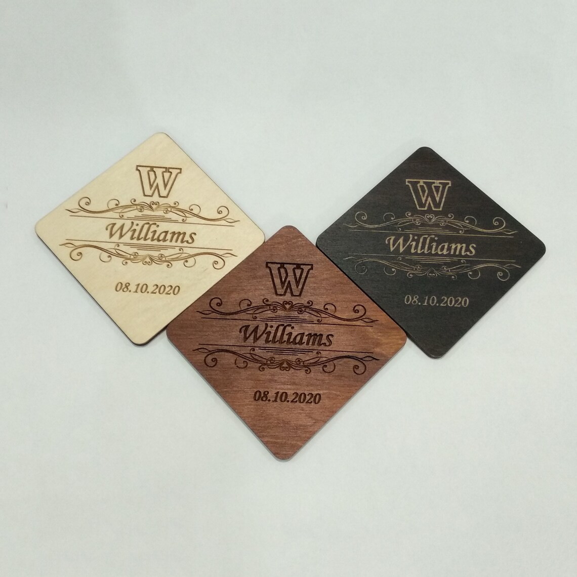 Custom Square Wedding Coasters Wedding Favors for Guests Save - Etsy