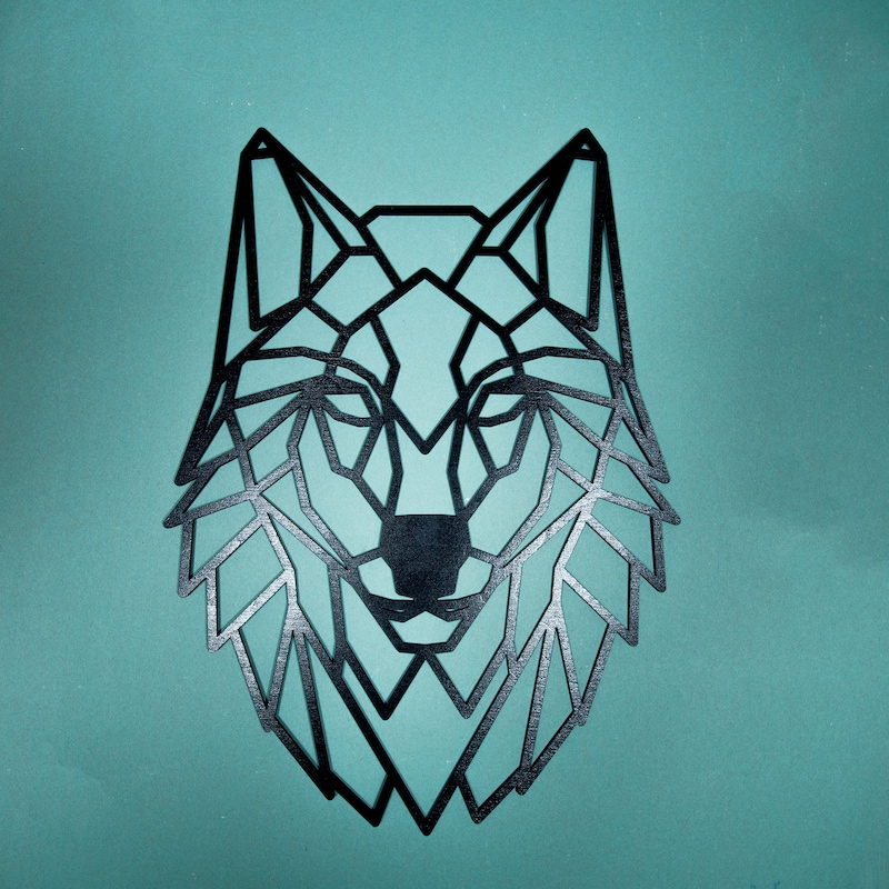 Geometric Wolf - Etsy
