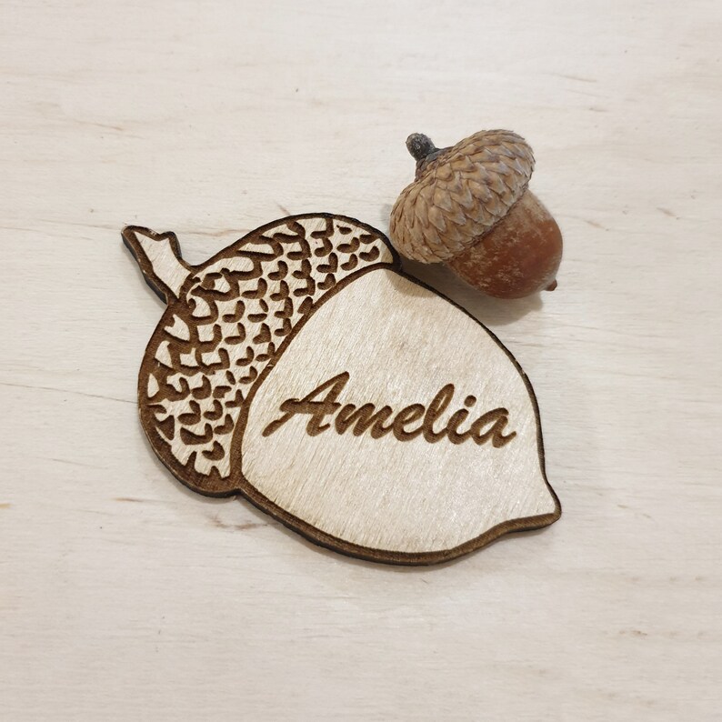 Thanksgiving Table Decor Acorn Table Decor Personalized Acorn | Etsy