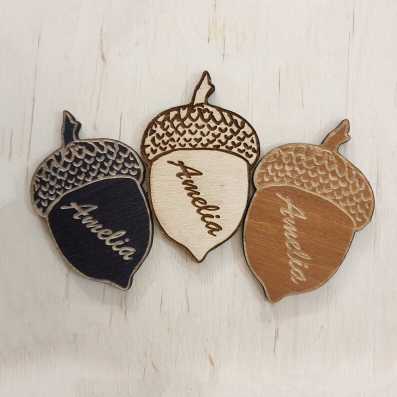 Thanksgiving Table Decor Acorn Table Decor Personalized Acorn - Etsy