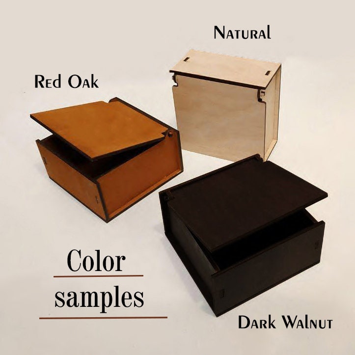 Custom wood box with logo Wood box unique shape Custom box | Etsy