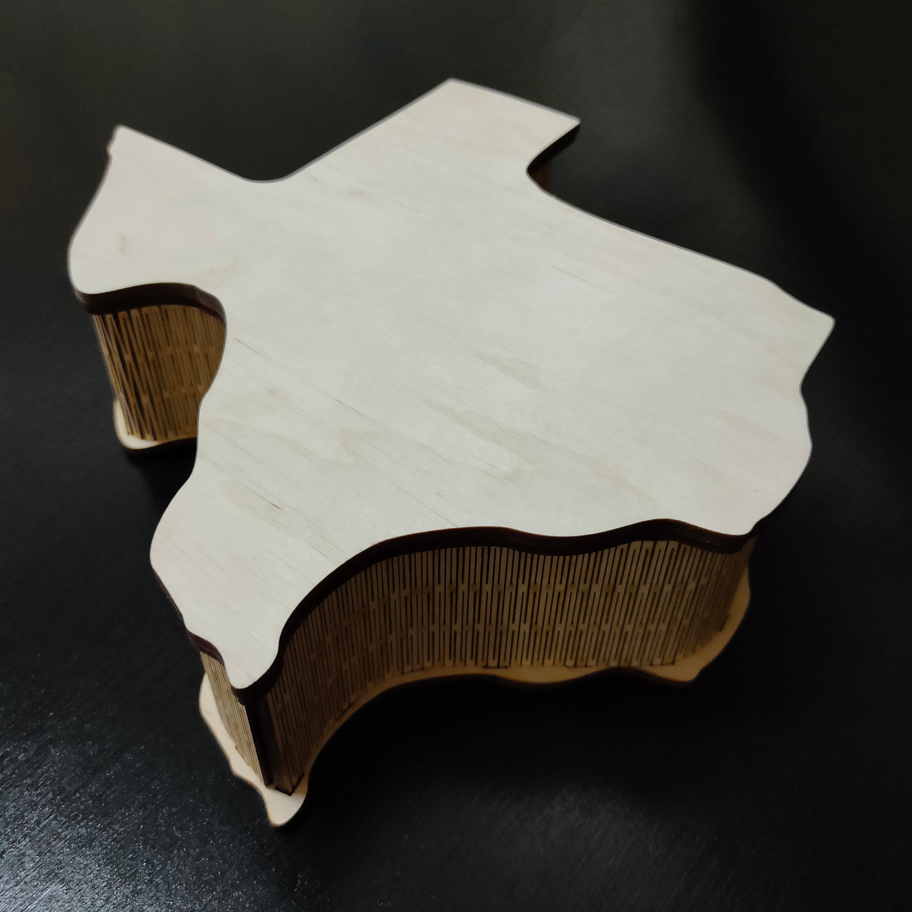 Custom wood box with logo Wood box unique shape Custom box | Etsy