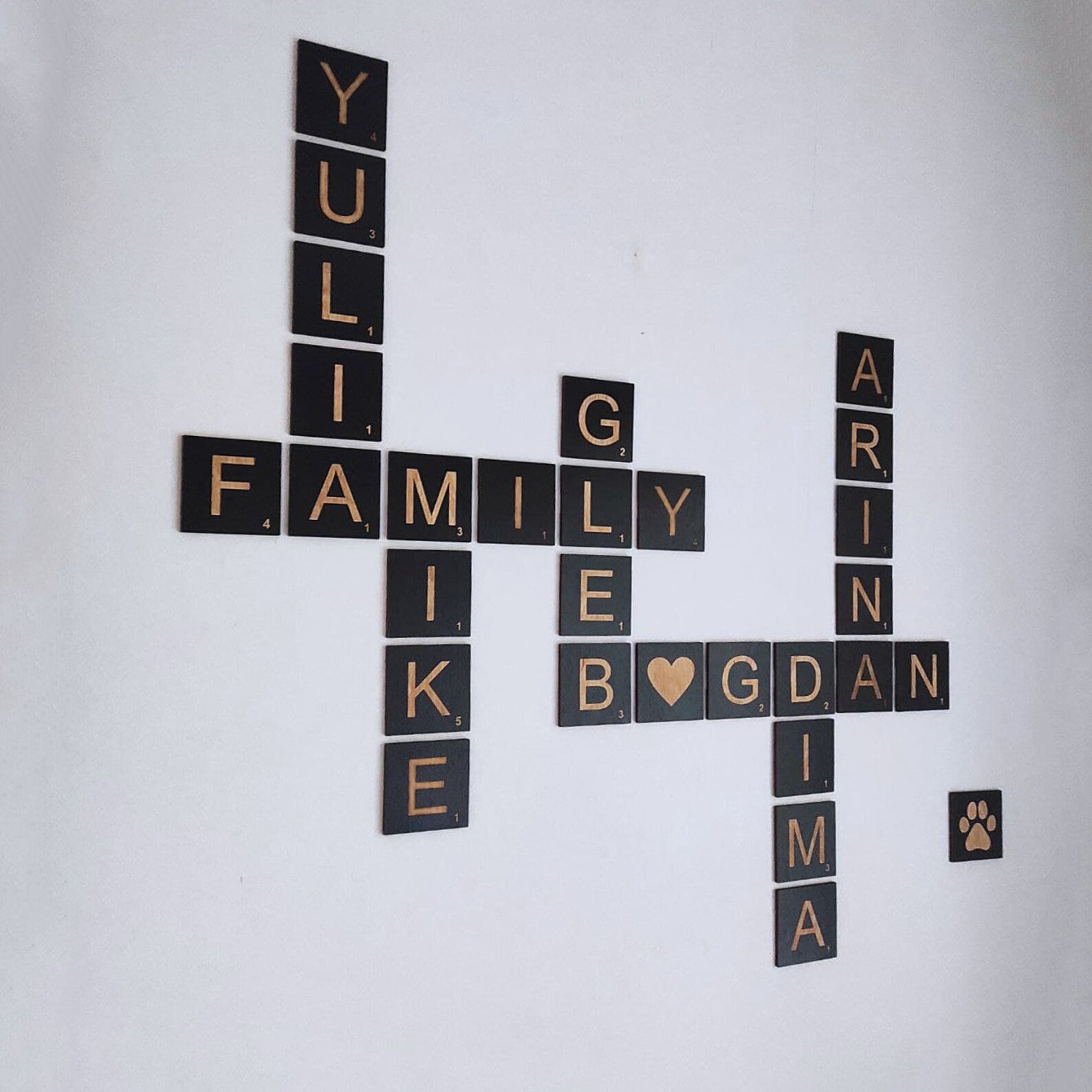 4x4 In. Scrabble Tiles Names, Scrabble Tiles, Scrabble Tiles Wall Art ...