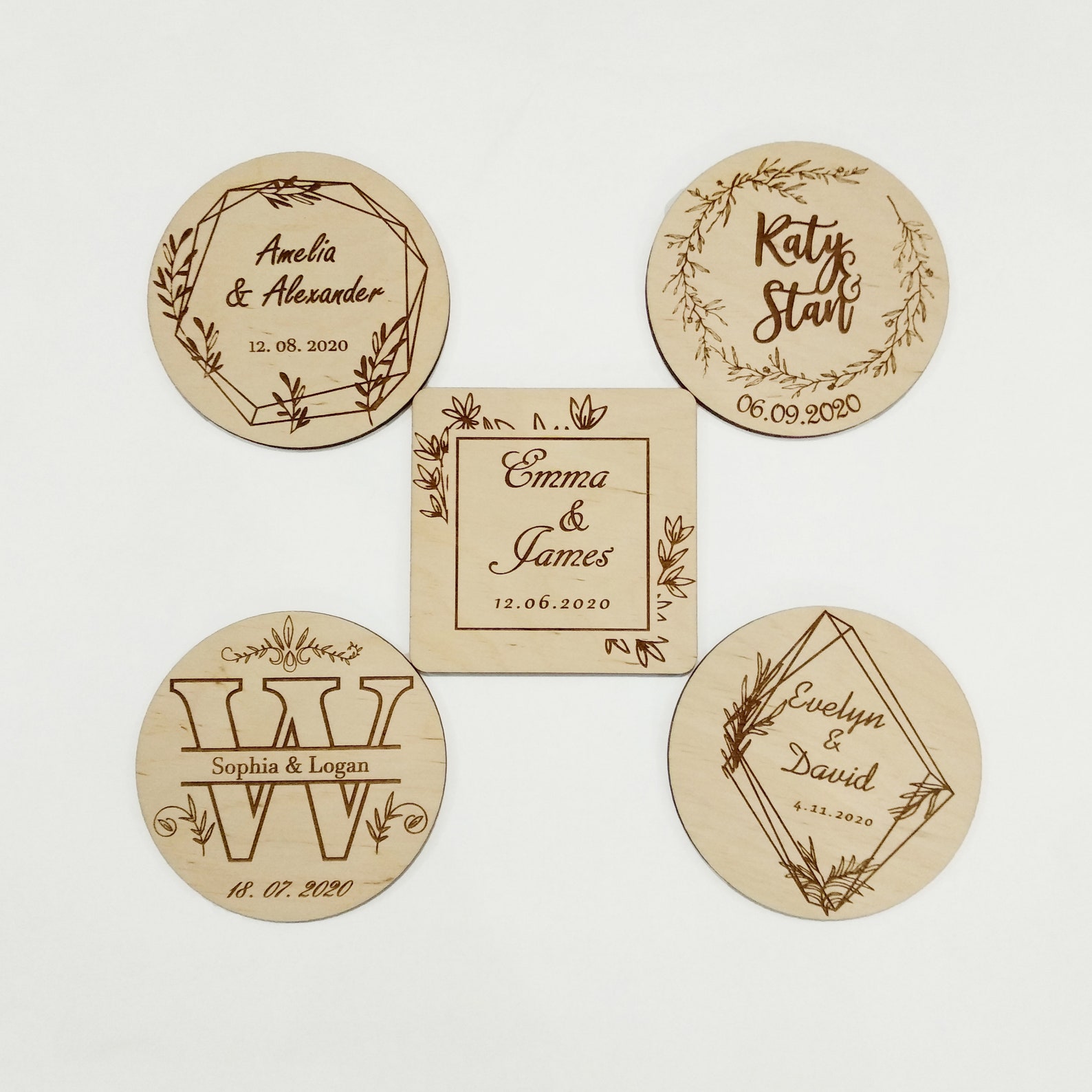 Custom Wedding Coasters Wedding Favors for Guests Save the - Etsy