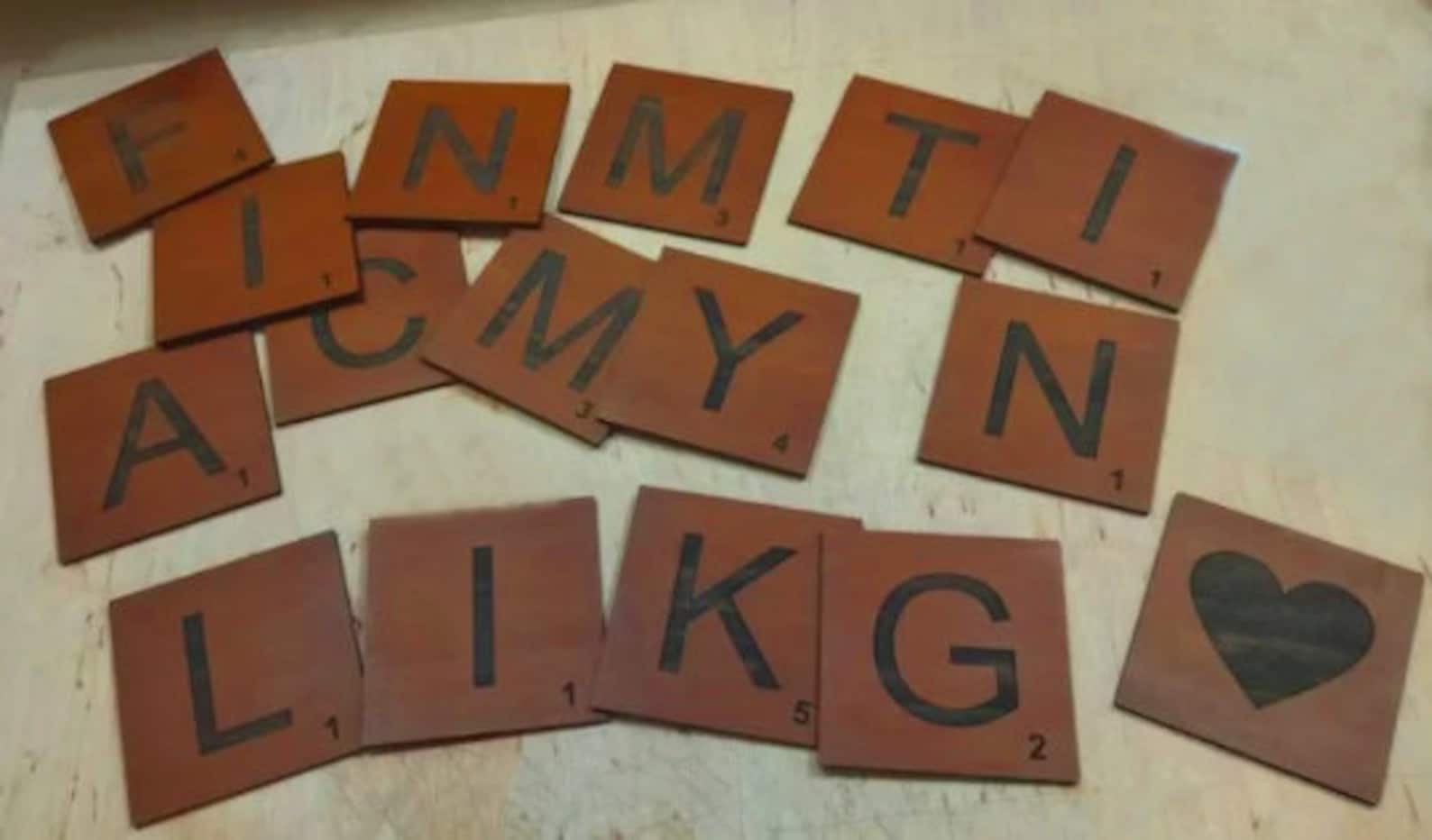 4x4 In. Scrabble Tiles Names, Scrabble Tiles, Scrabble Tiles Wall Art ...