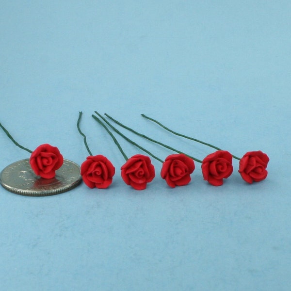 Miniature Red Rose - Etsy
