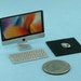 Dollhouse Miniature Modern MAC Desktop Computer With Keyboard and Mouse ...
