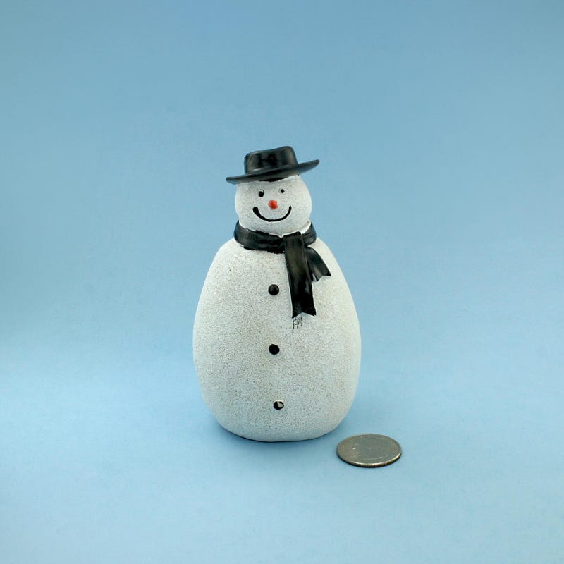 Miniature Snowman - Etsy
