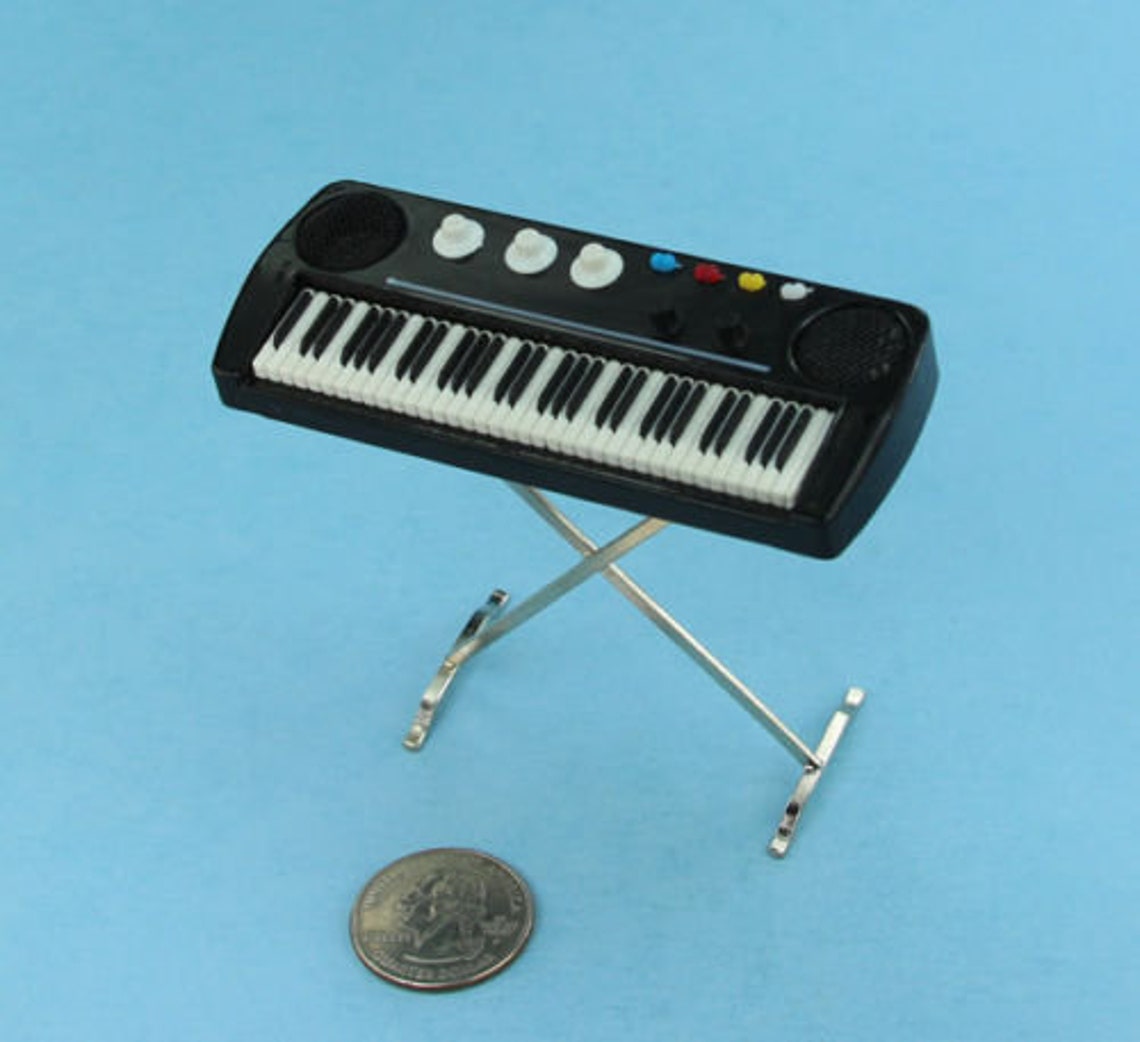 NICE Dollhouse Miniature Realistic Modern Digital Keyboard - Etsy