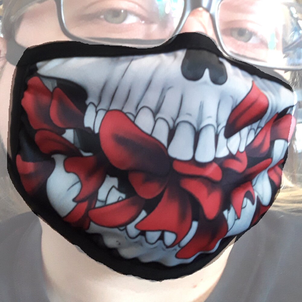 Skeleton Hanahaki Cloth Face Mask | Etsy