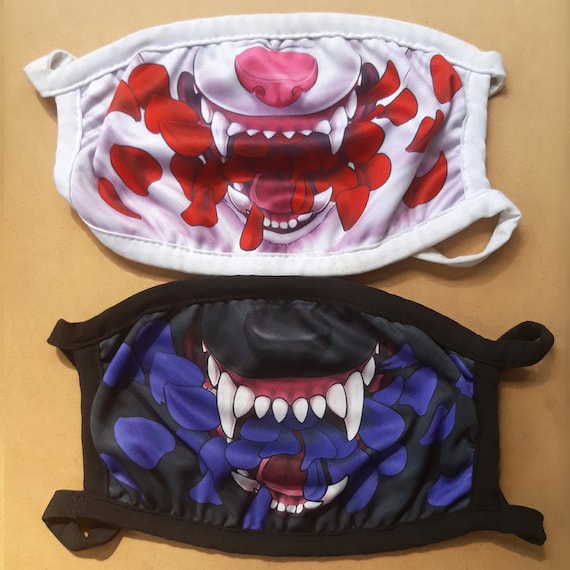 Hanahaki Wolf Dust Face Mask - Etsy
