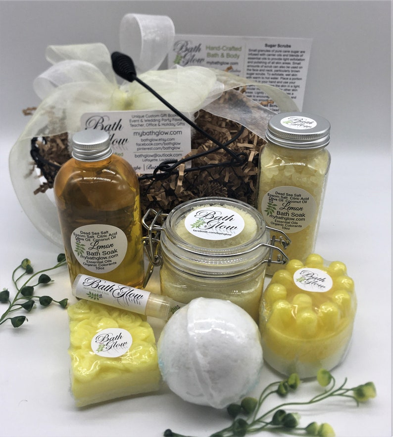Lemon Wire Basket: Spa Gift | Bath Gift | Unique Gift | Gifts for Women ...