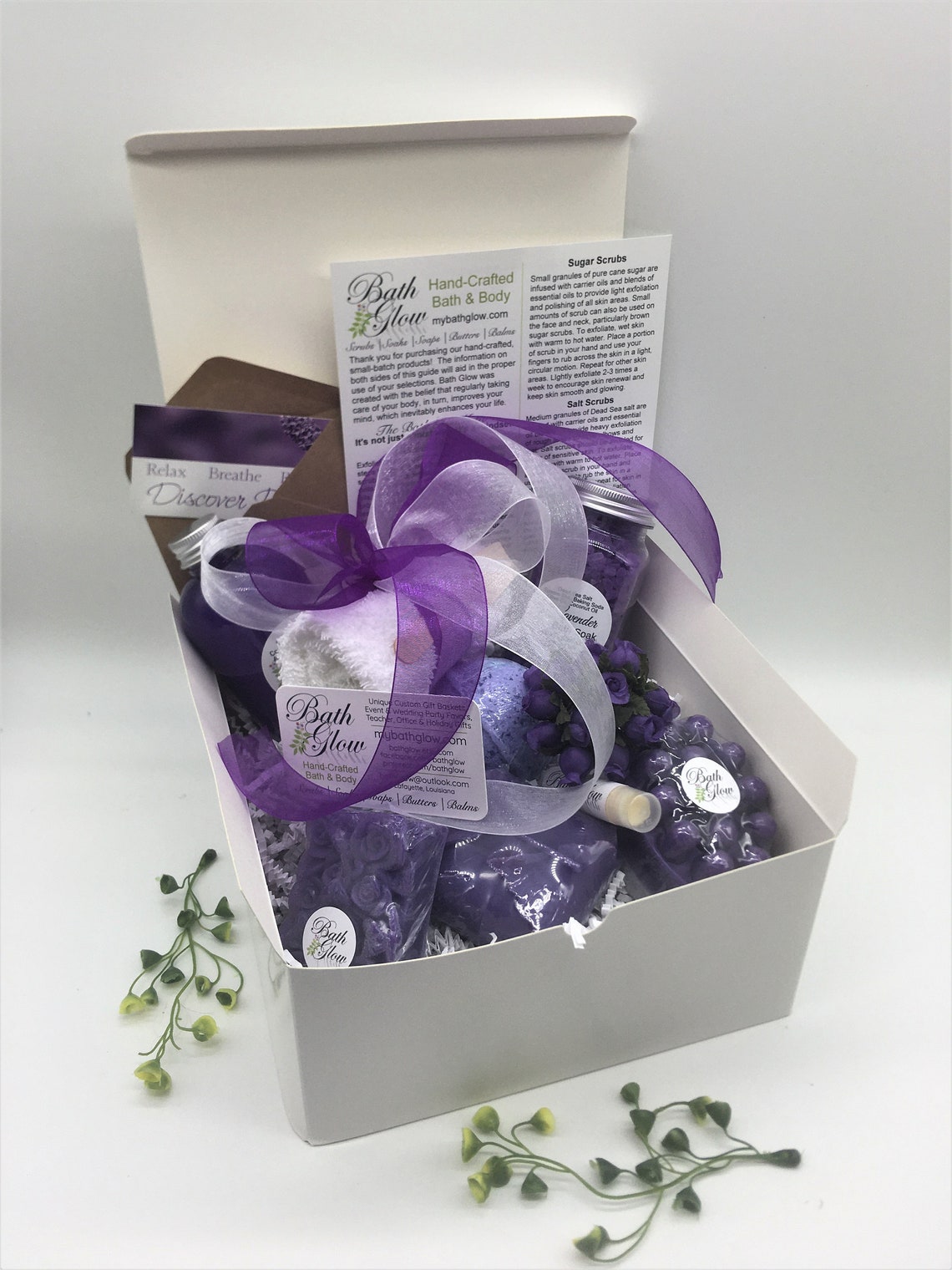 Relaxation Box Set lavender: Spa Gift Bath Gift Unique | Etsy