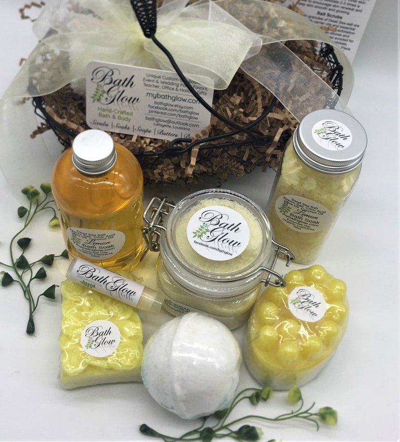 Lemon Wire Basket: Spa Gift | Bath Gift | Unique Gift | Gifts for Women ...