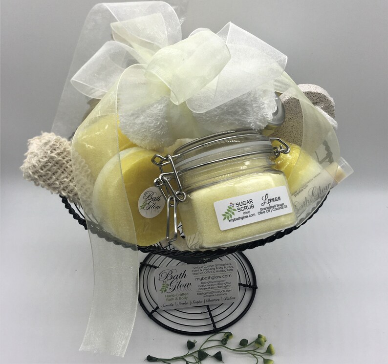 Lemon Wire Cone Basket: Spa Gift | Bath Gift | Unique Gift | Gifts for ...