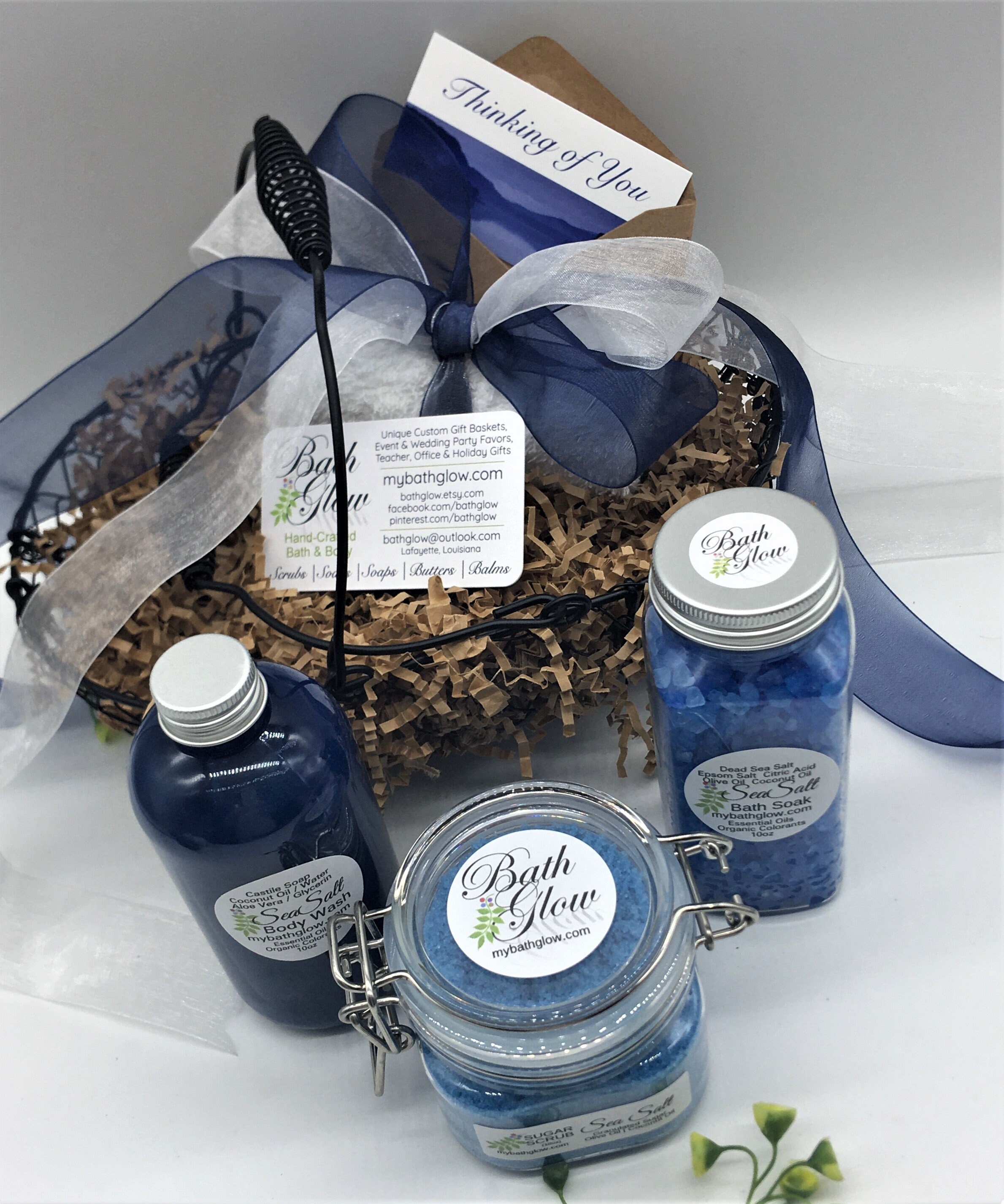 Sea Salt Wire Basket: Spa Gift | Bath Gift | Unique Gift | Gifts for ...