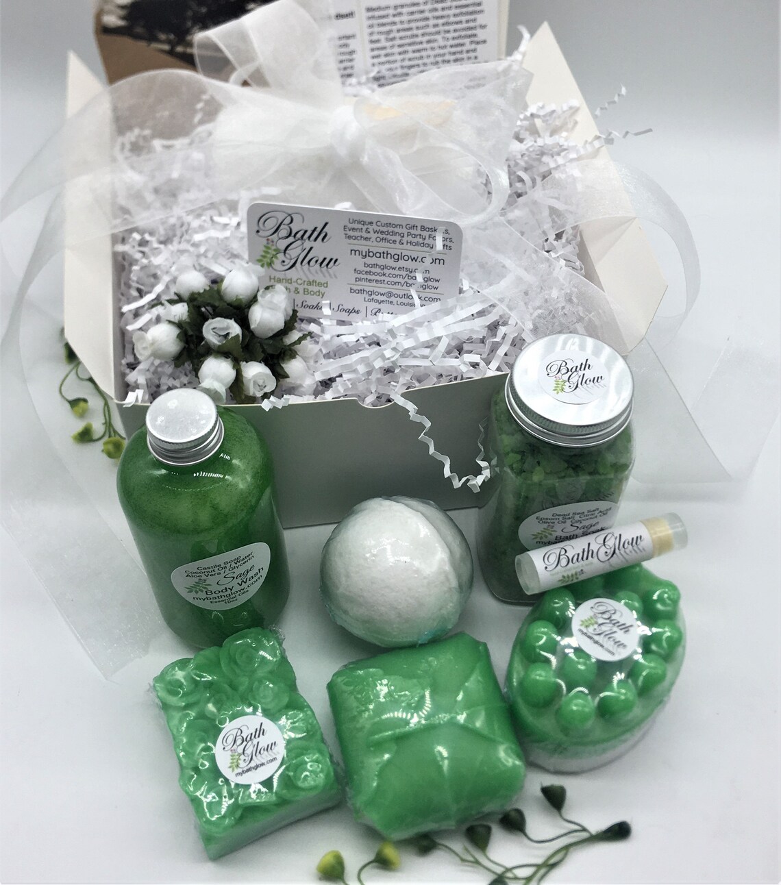 Sage Relaxation Box Set: Spa Gift Bath Gift Unique Gift - Etsy