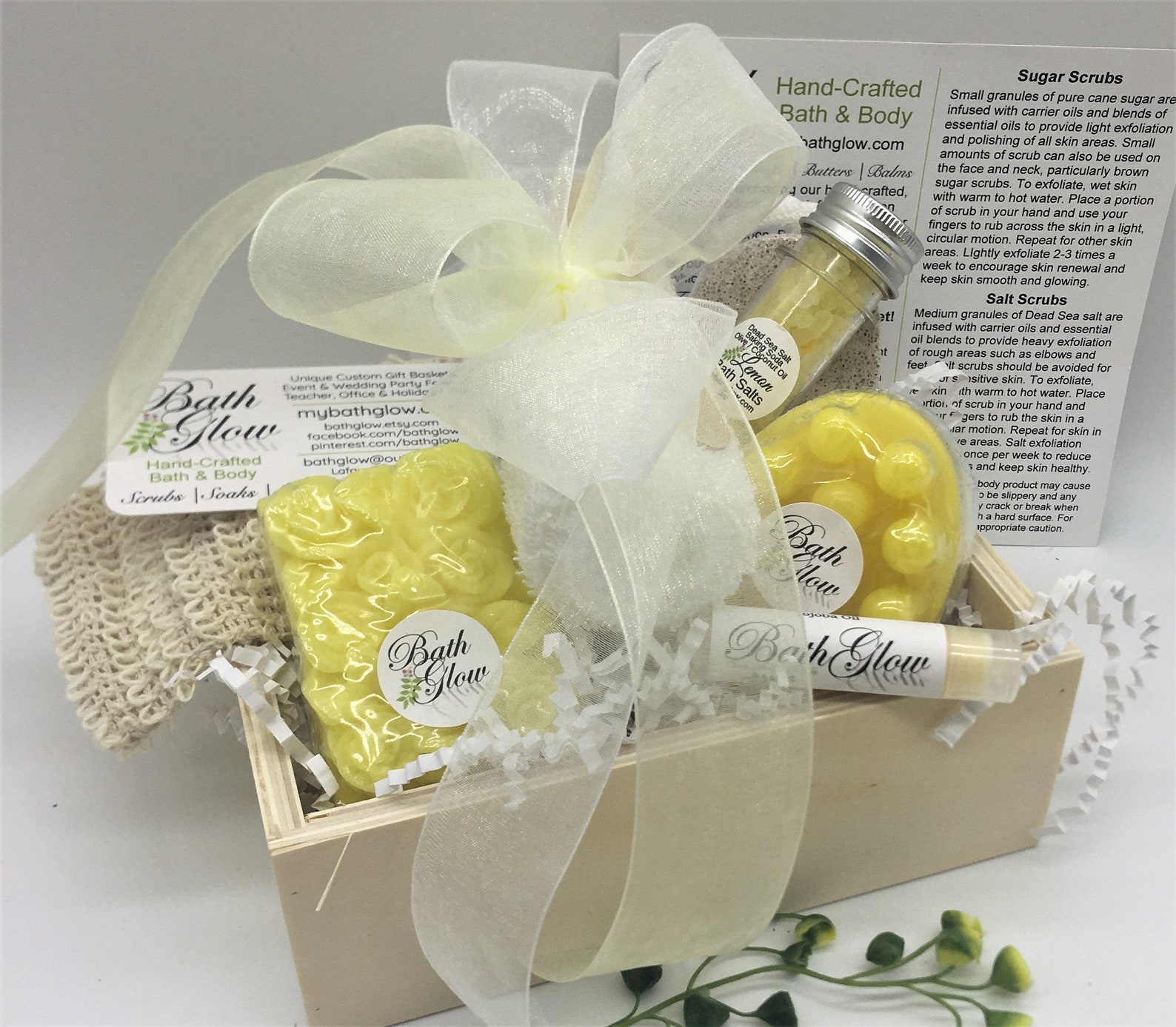 Lemon Petite Box Set: Spa Gift | Bath Gift | Unique Gift | Gifts for ...