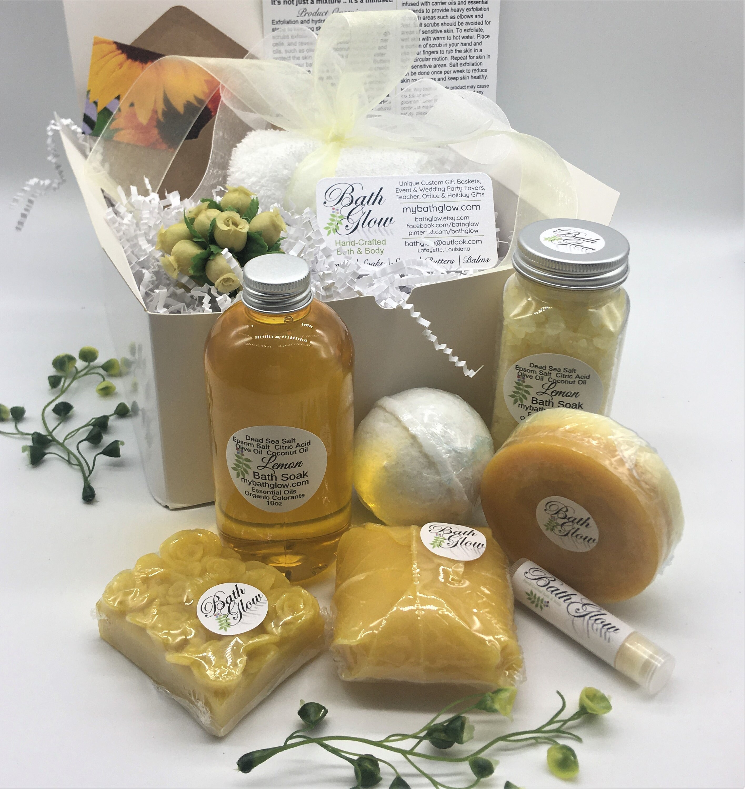 Lemon Relaxation Box Set: Spa Gift | Bath Gift | Unique Gift | Gifts ...