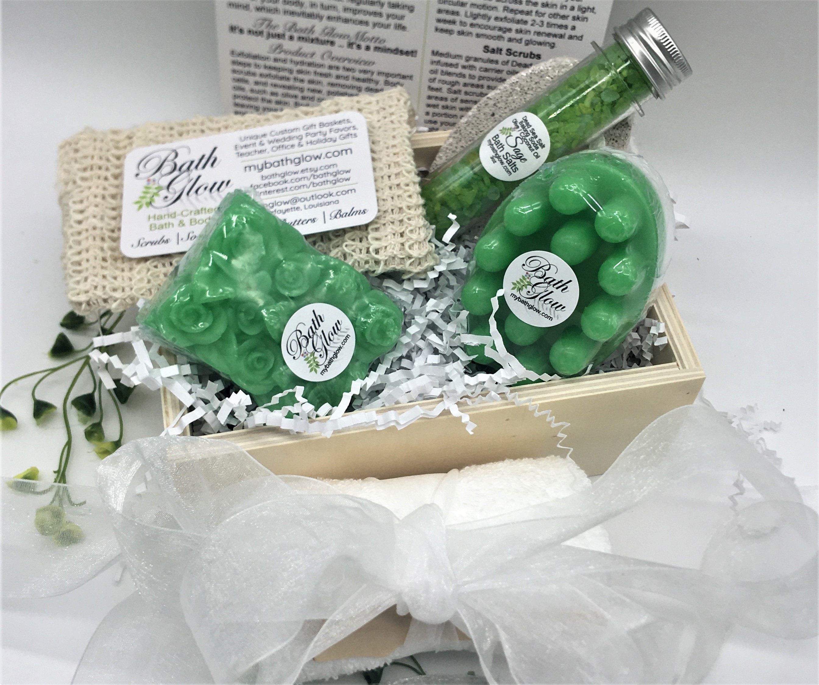 Petite Box Set (sage): Spa Gift | Bath Gift | Unique Gift | Gifts for ...