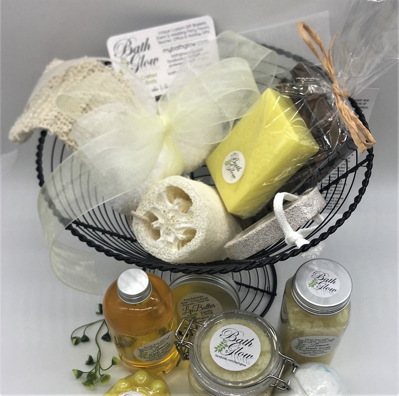 Lemon Wire Cone Basket: Spa Gift Bath Gift Unique Gift Gifts for Women ...