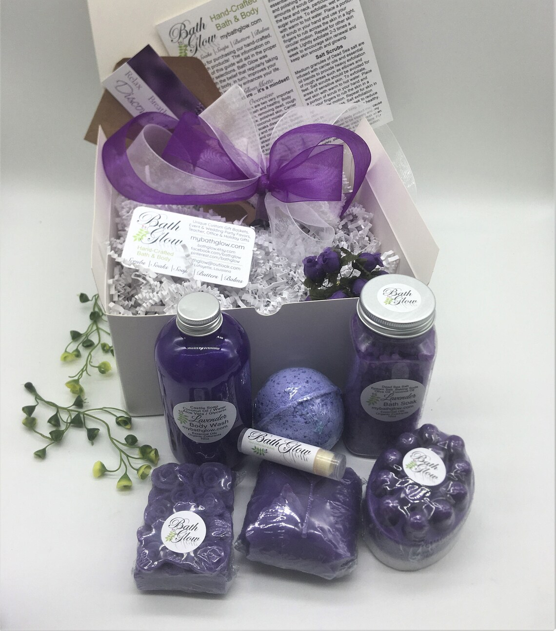 Relaxation Box Set lavender: Spa Gift Bath Gift Unique | Etsy