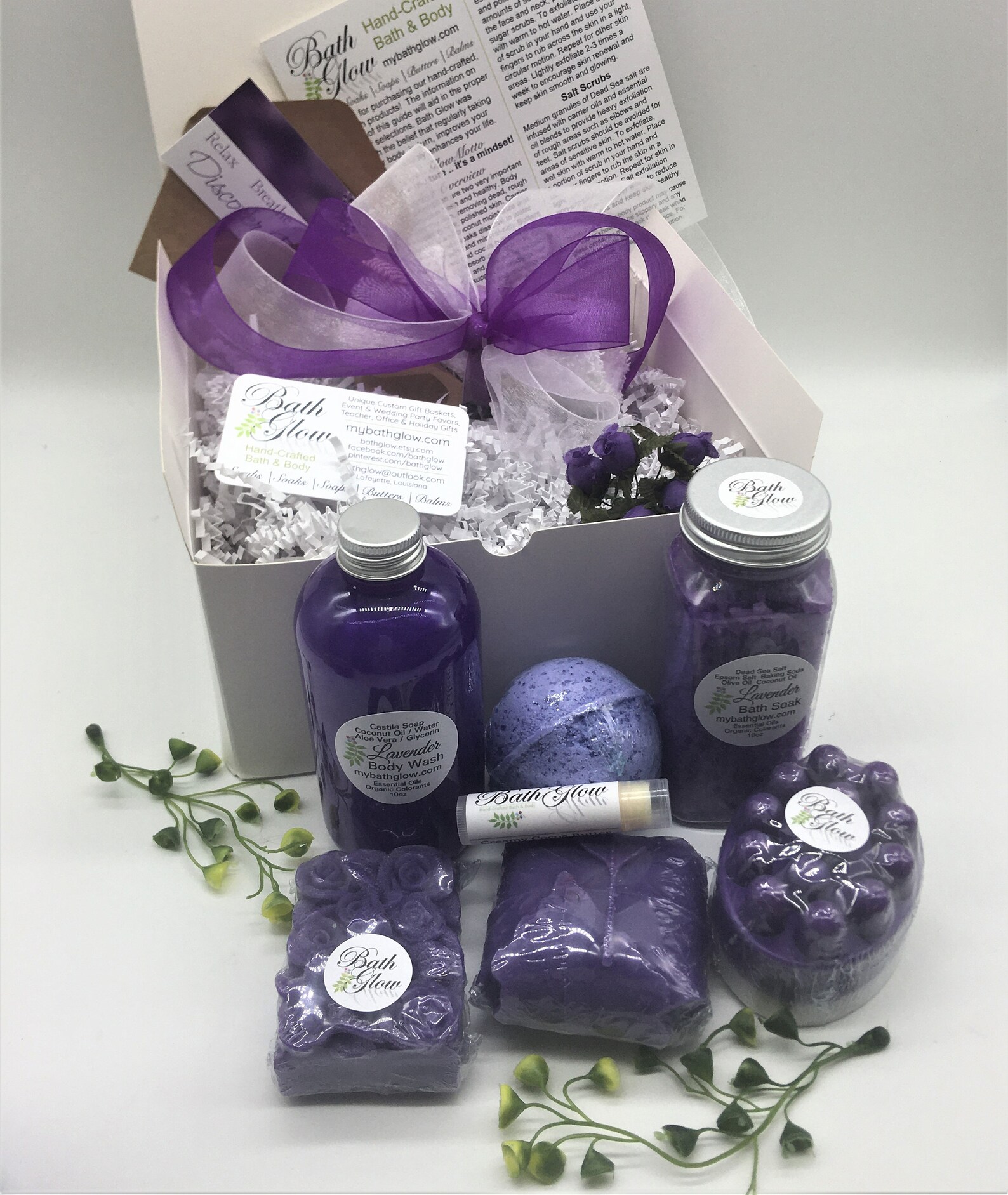 Relaxation Box Set lavender: Spa Gift Bath Gift Unique | Etsy