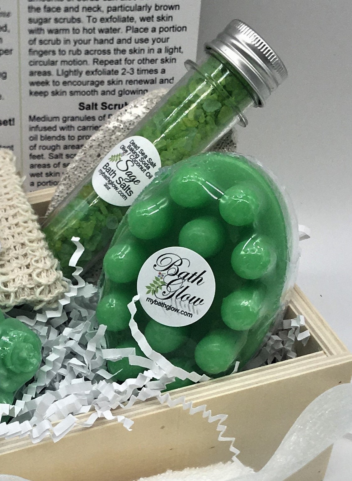 Petite Box Set (sage): Spa Gift | Bath Gift | Unique Gift | Gifts for ...
