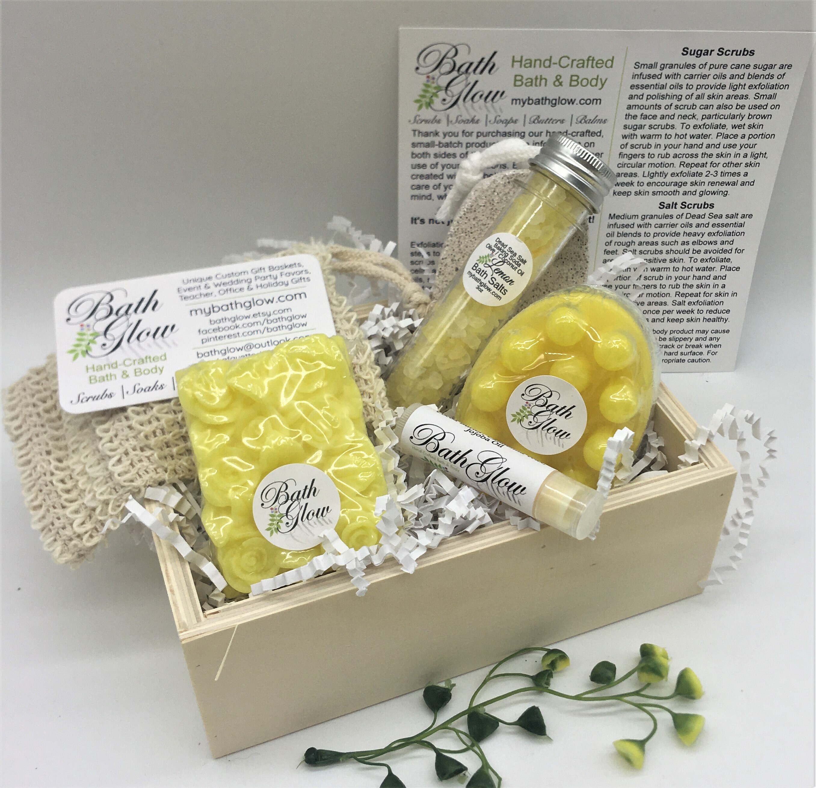 Lemon Petite Box Set: Spa Gift | Bath Gift | Unique Gift | Gifts for ...