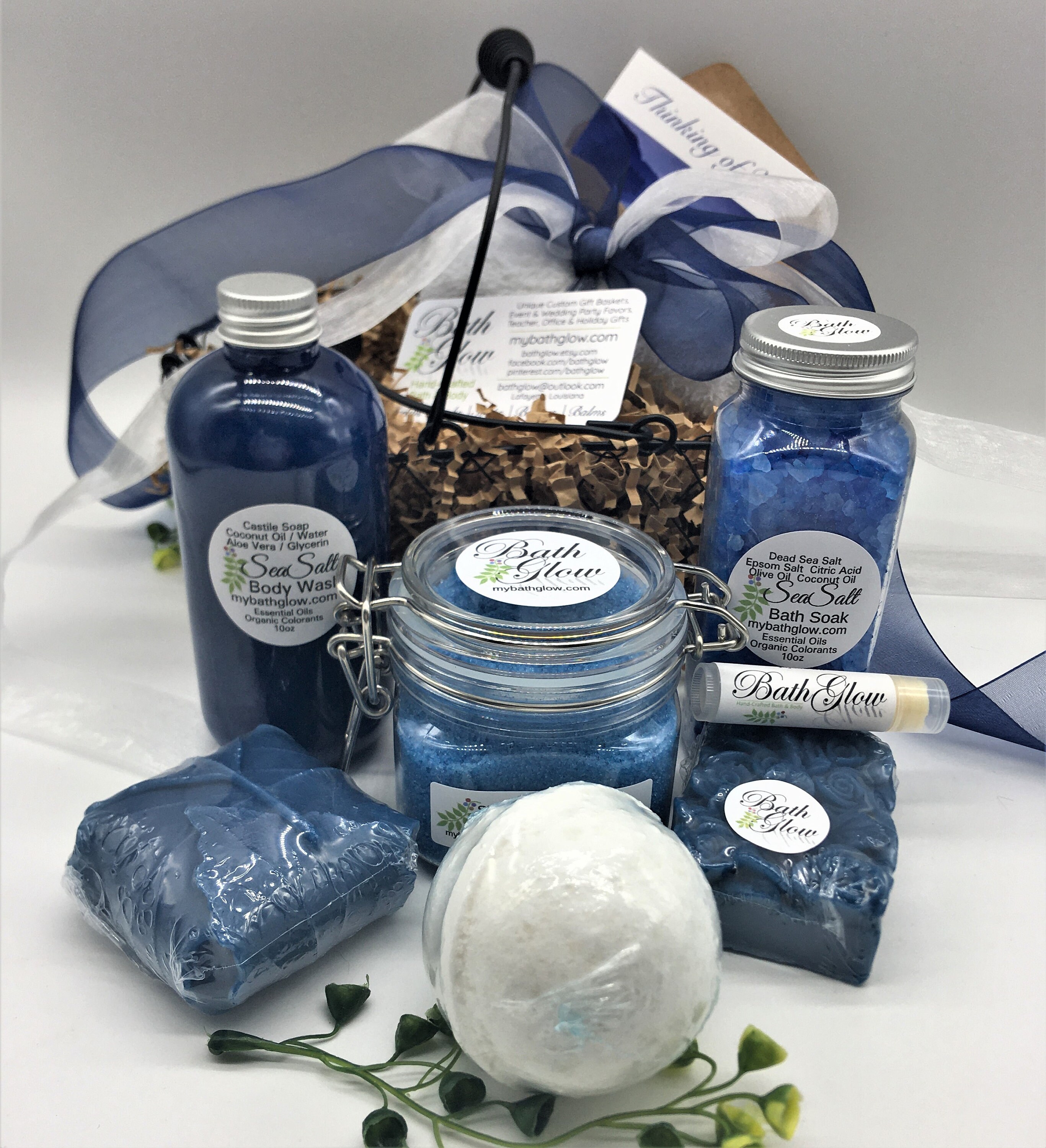 Sea Salt Wire Basket: Spa Gift | Bath Gift | Unique Gift | Gifts for ...